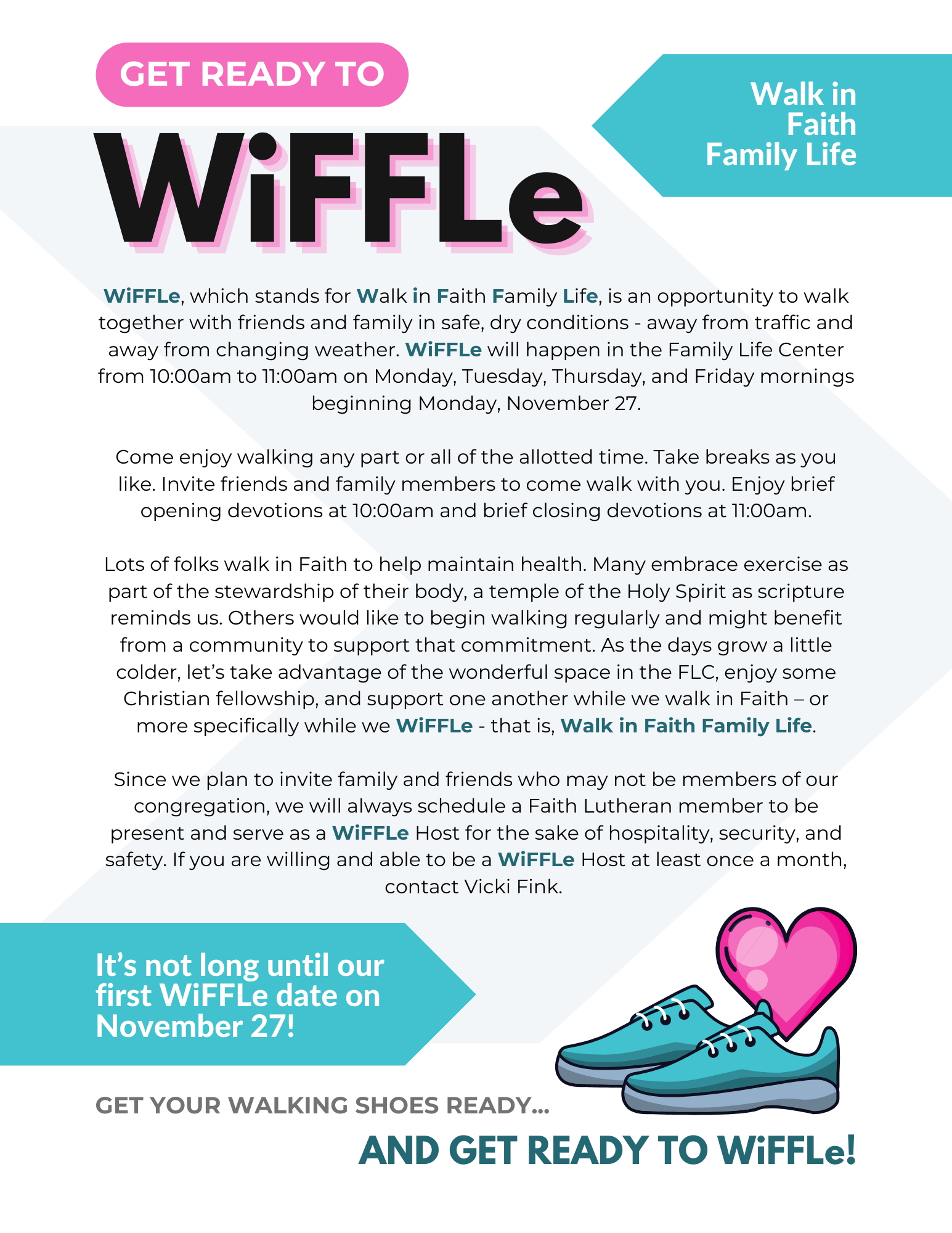WiFFLe: Walking in Faith Family Life – Faith Evangelical Lutheran Church